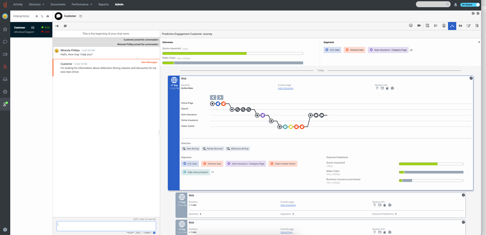 Trabajar con interacciones de mensajes con Predictive Engagement ...
